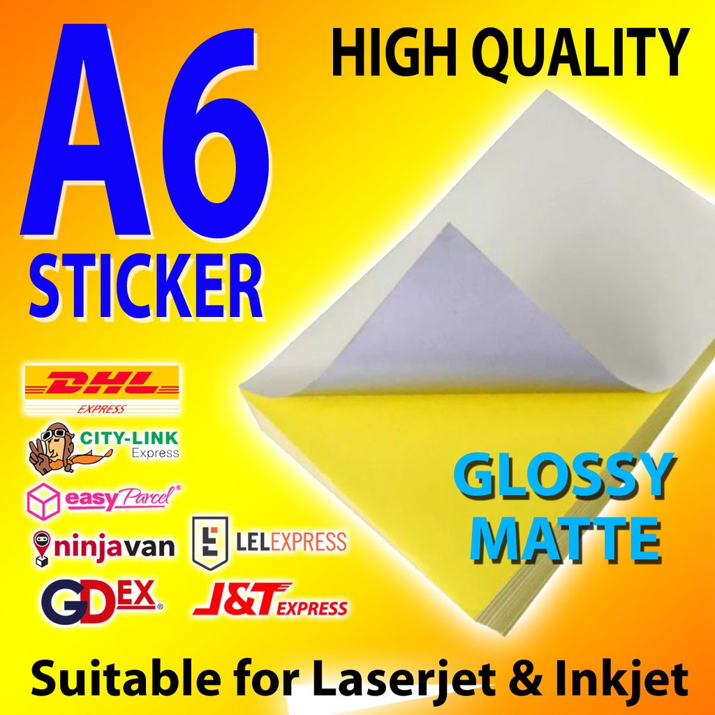 High Quality A6 Sticker Paper AWB Poslaju DHL J&T LEX AirWayBill ...