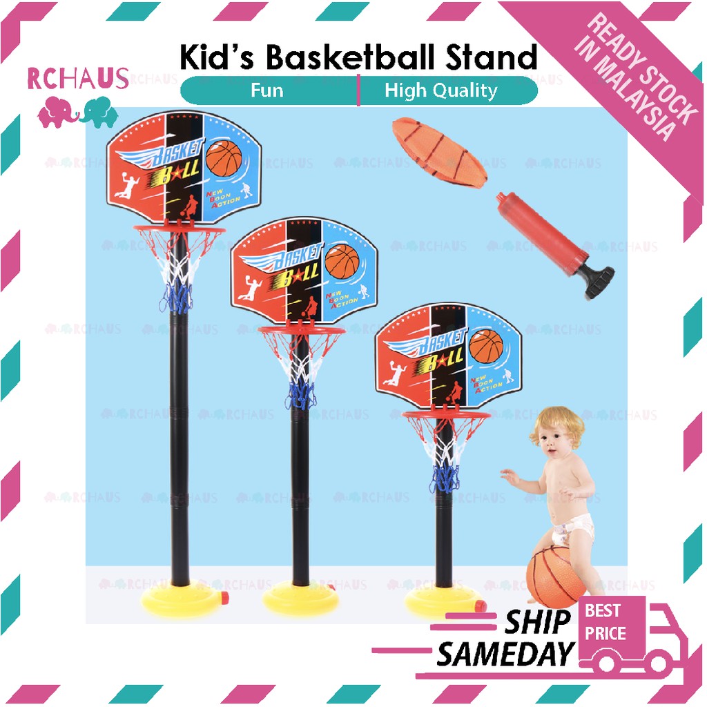Adjustable Kid Basketball Stand | Mini Indoor Hoot Shoot For Children ...