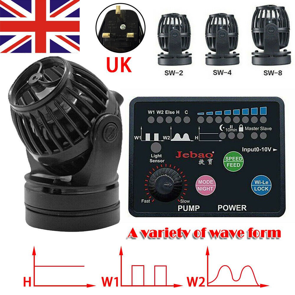 Jebao Marine Aquarium Wireless Wave Maker SW-2 SW-4 SW-8 Wave Maker ...