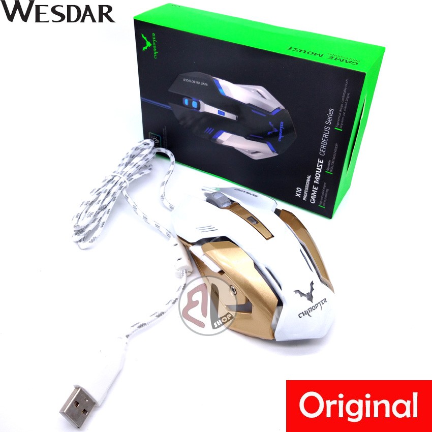 Official Wesdar Chiropter X10 USB Metal Professional Gaming Mouse - DPI ...