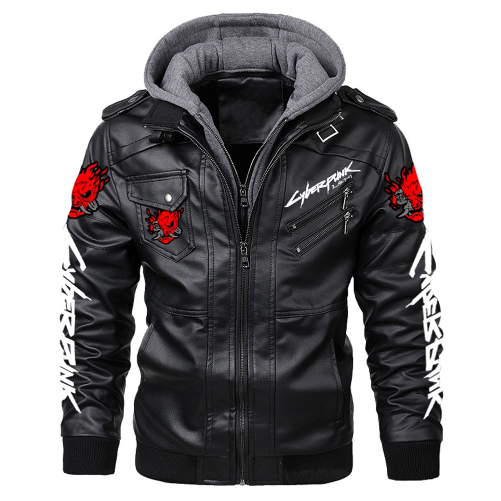 Cyberpunk 2077 Cyber punk 2077 men's PU leather machine car clothes ...