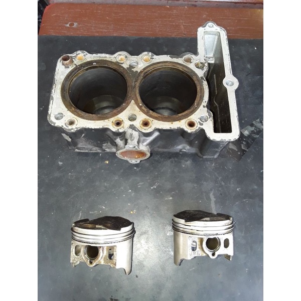 Kawasaki ZZR250 , EL250 Engine Block With Piston Set. | Shopee Malaysia