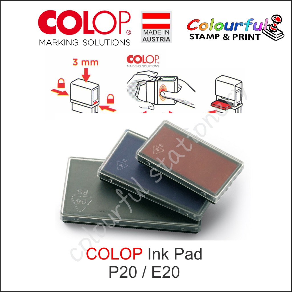 COLOP New Personalized Self-Inking Rubber Stamp (Hospital, Office, Company Stamp) P10 P20 P30 ...