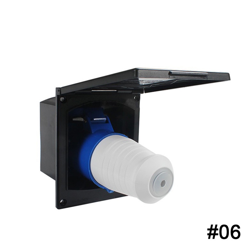BG RV 16A 32A External Power Box Flush Hook Up Waterproof Plug Socket ...