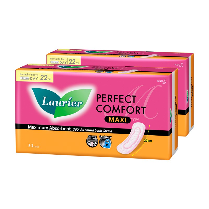 LAURIER Super Maxi Twin Pack (22cm x 30s) | Shopee Malaysia