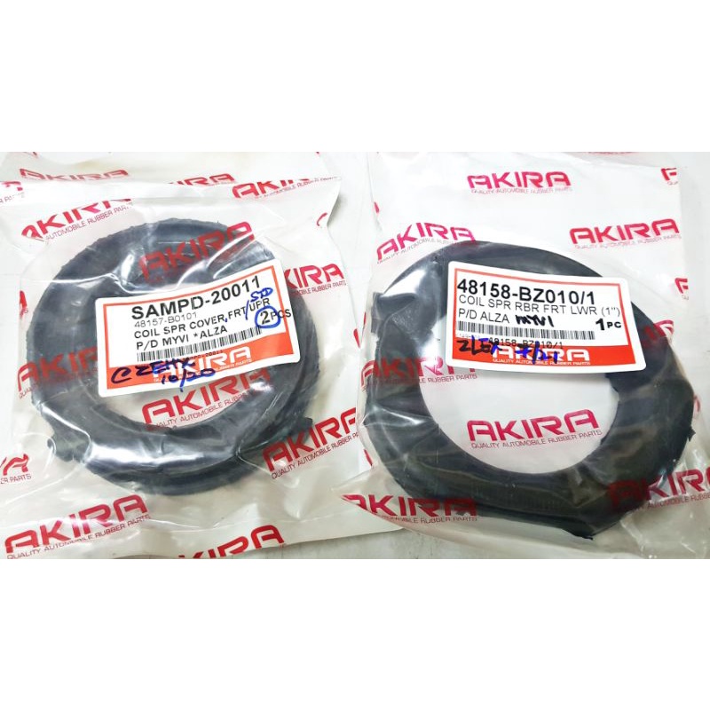 PERODUA ALZA MYVI COIL SPRING RUBBER FRONT UPPER AND LOW SPRING RUBBER ...