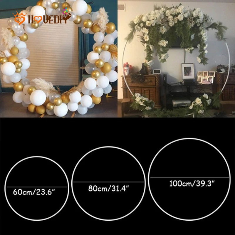 [60/80/100CM Air Ring Balloon Ring] [Round Balloon Stand Arch Garland ...