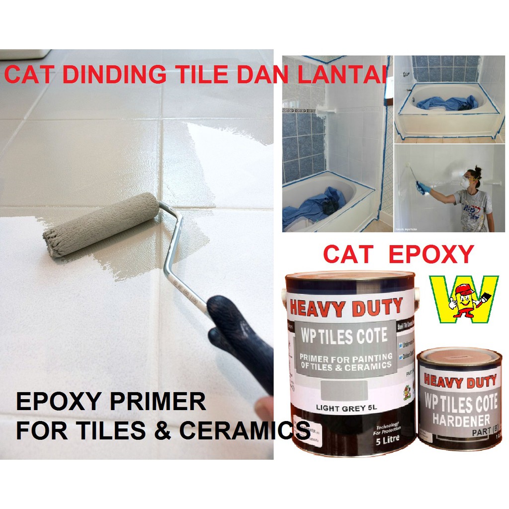 5L WP TILES COTE PRIMER / EPOXY PAINT / 5L FOR PAINTING OF TILES ...