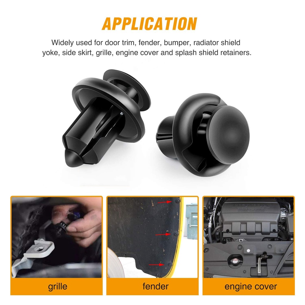 50 pieces Honda Civic City HRV Fastener Rivet Clips Bumpee Fender Clips ...