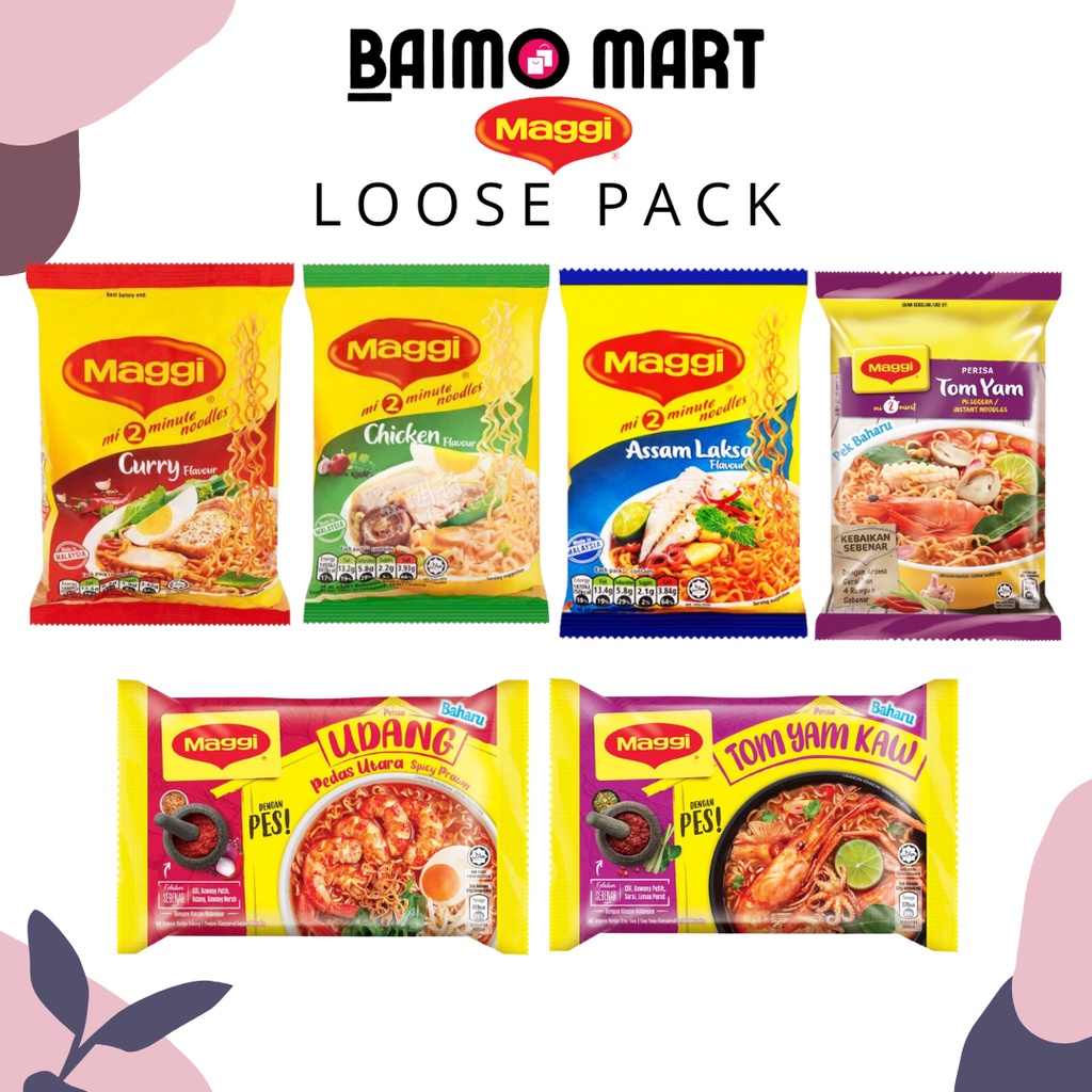 🔥 Maggi 🔥 Instant Noodle Loose Pack Halal Ready Stock | Shopee Malaysia