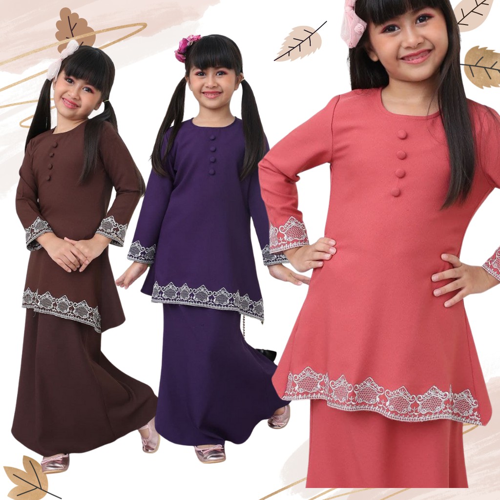 BAJU KURUNG RATNA KIDS KURUNG SULAM KANAK-KANAK KURUNG SELESA ANAK ...
