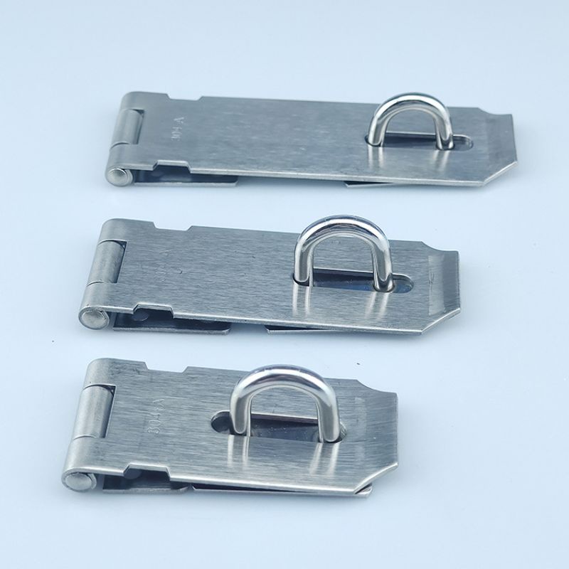 READY STOCK! 3"-5" ANTI THEFT HASP STAPLE SHED LATCH STAINLESS STEEL ...