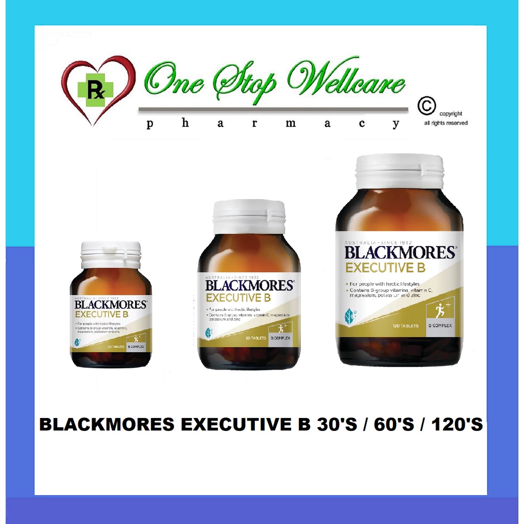 BLACKMORES VITAMIN B UNTUK GOLONGAN EKSEKUTIF / BLACKMORES EXECUTIVE B ...