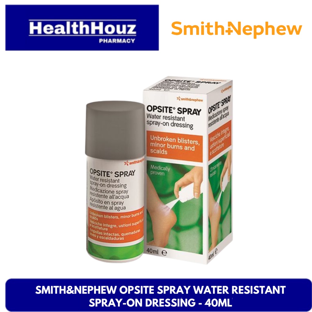 Smith&Nephew OPSITE SPRAY Water Resistant Spray-On Dressing - 40ml ...