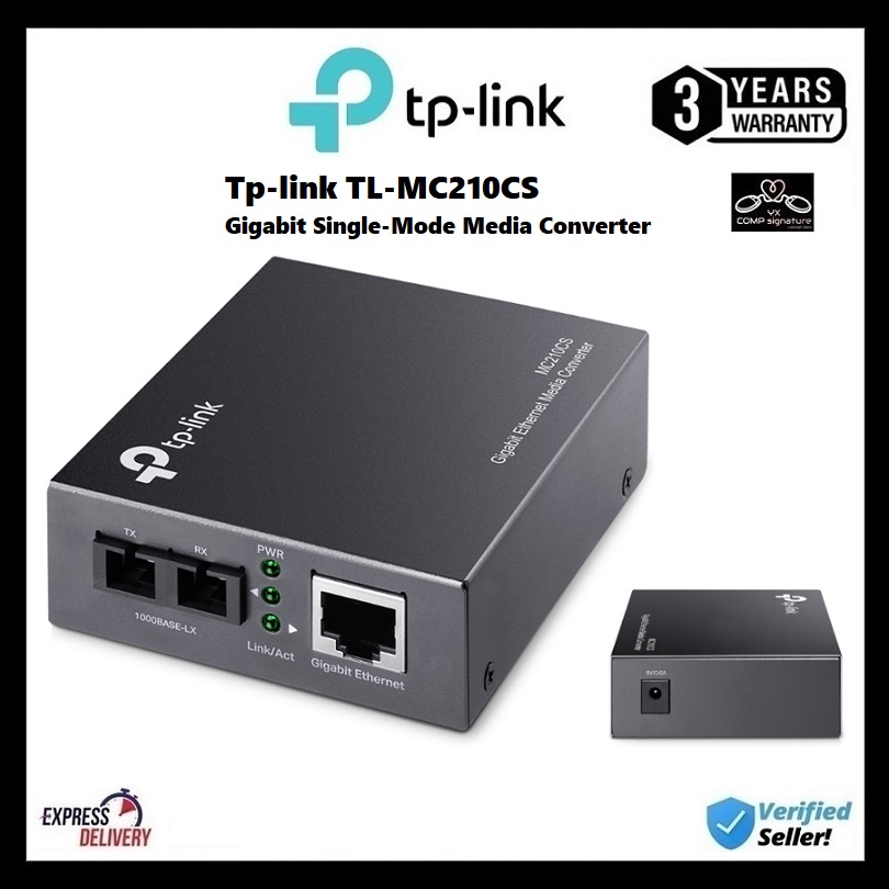 Tp-link TL-MC210CS Gigabit Single-Mode Media Converter FO | Shopee Malaysia