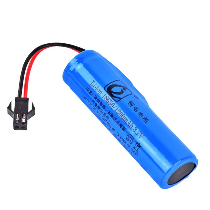 18650 1200mAh 3.7V Li-ion Battery with Protection Board, Wire Plug SM-2P (SMP) | Shopee Malaysia