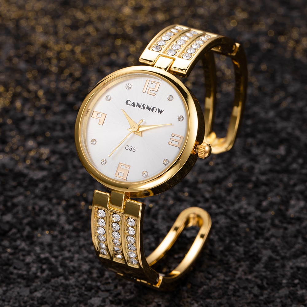 Ready Stock Fashion Women Diamond Watches Luxury Stainless Steel Women ...