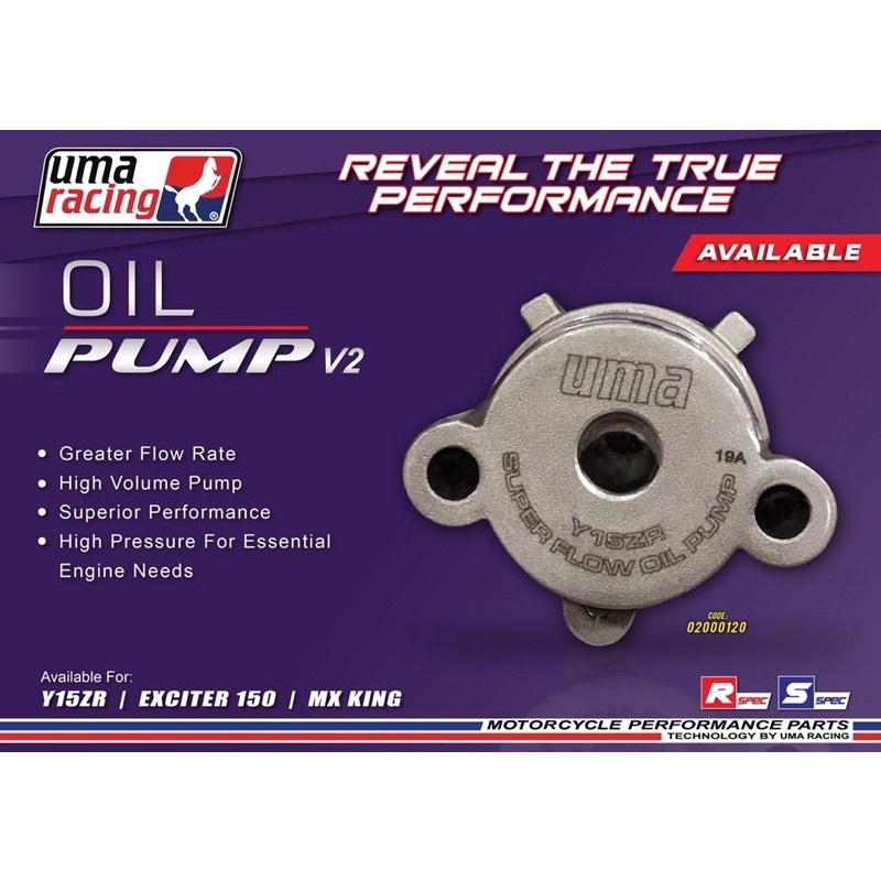 UMA RACING OIL PUMP Y15ZR V1 V2 LC135 4S 5S HIGH FLOW OIL PUMP RACING ...