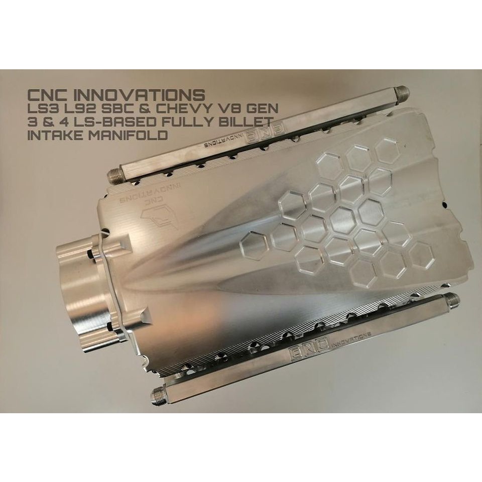 LS3 L92 SBC & CHEVY V8 GEN 3 & 4 LS-BASED FULLY BILLET INTAKE MANIFOLD ...