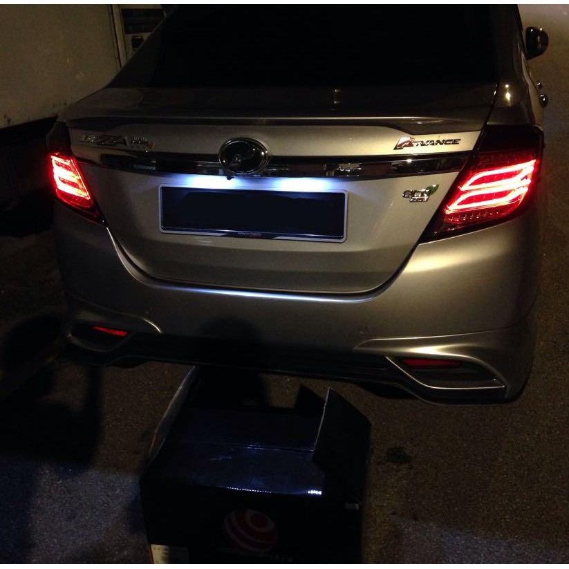 Perodua Bezza Taillamp Tail Lamp LED Lightbar (Mercedes Style) (Smoke ...