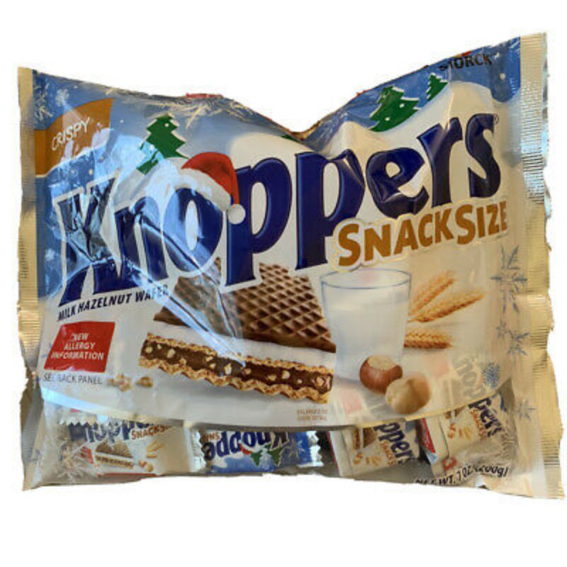 Knoppers Bar Crispy Milk-Hazelnut Wafer Snack Size Bag (200g/Bag ...