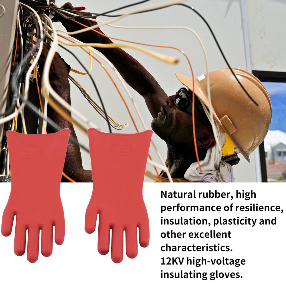 Insulated Electrical Glove 12kv High Voltage Current Electric 12 kV ...