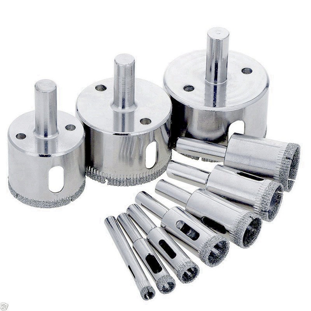 Krachtige 10pcs Diamond Coated Core Drill Bit for Tile Marble Glass ...