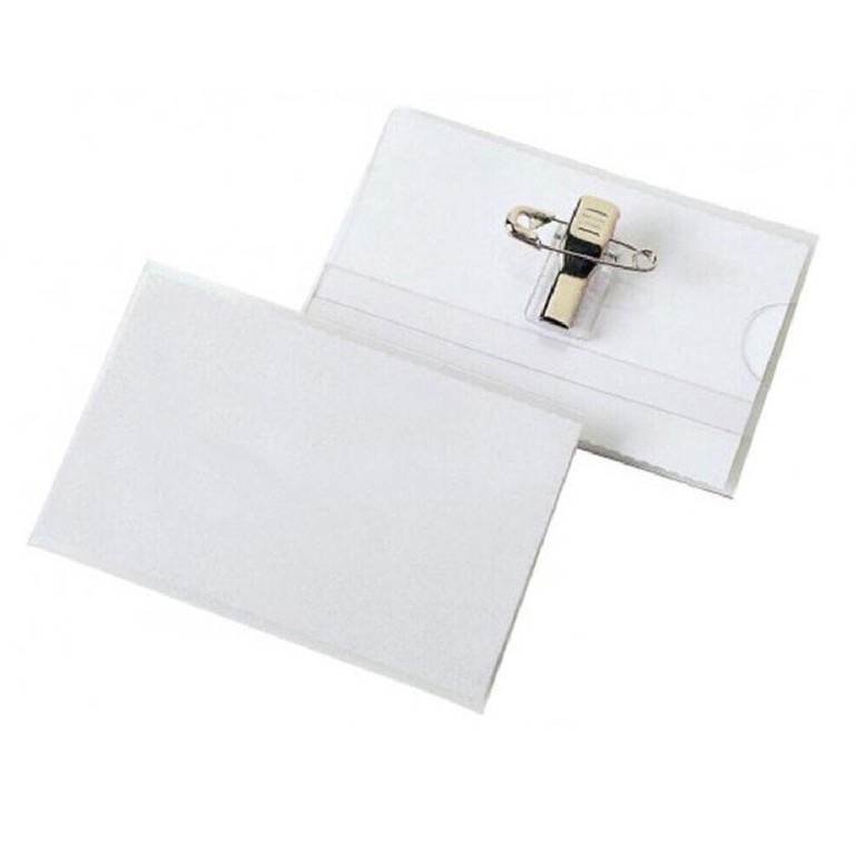 Square PVC Name Badge With Clip & Pin | Shopee Malaysia