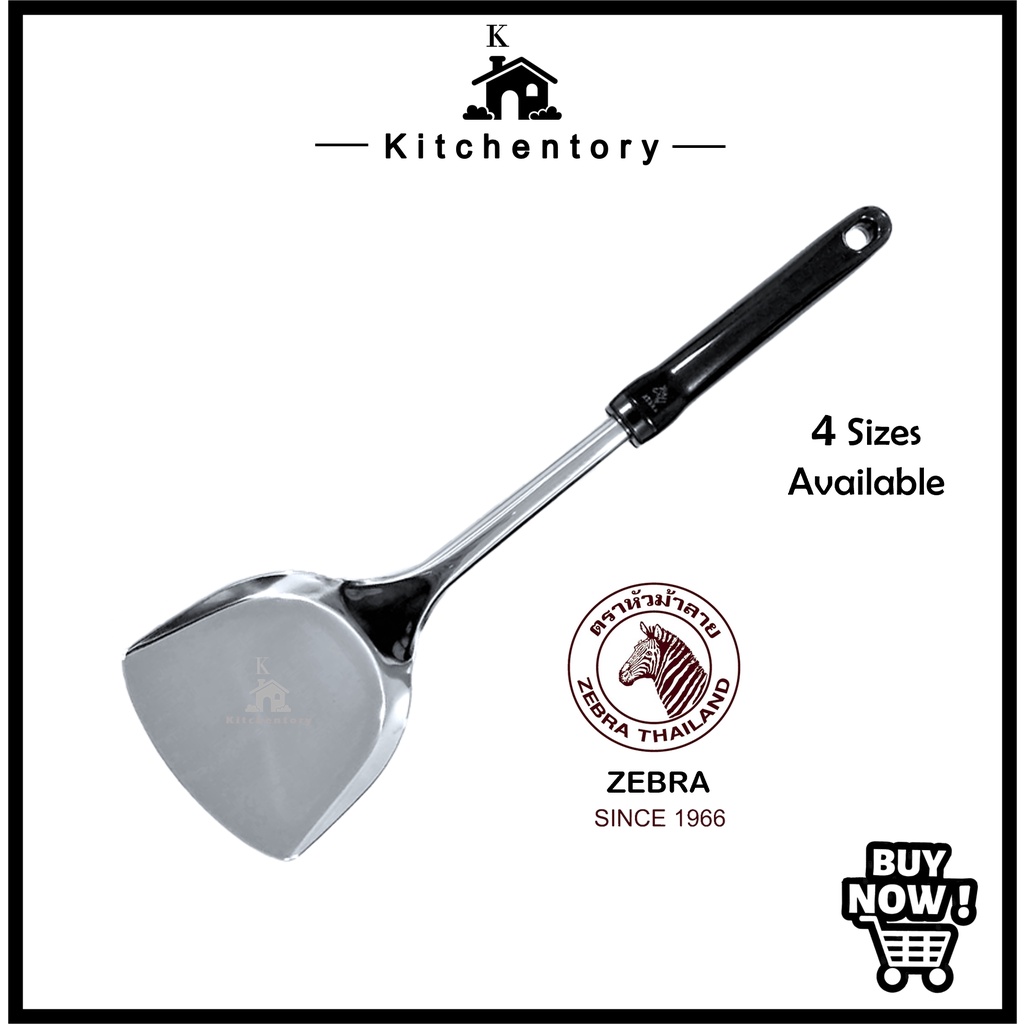 100% Original ZEBRA Thailand Stainless Steel Food Turner/ Spatula ...