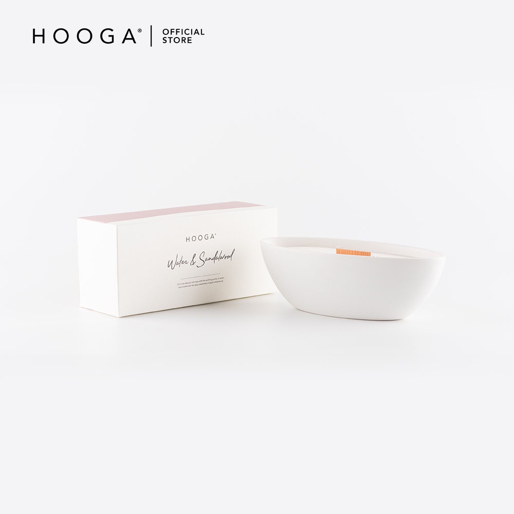 HOOGA SCENTED CANDLE WATER & SANDALWOOD 500G | Shopee Malaysia