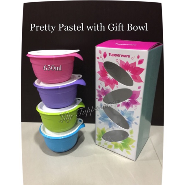 Tupperware Pretty Pastel (1)650ml | Shopee Malaysia