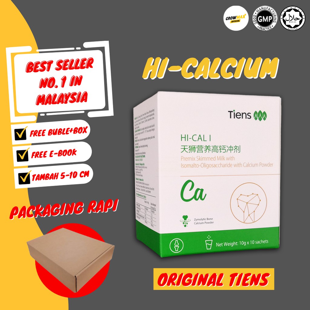 HI CALSIUM ORIGINAL TIENS SACHET UBAT TINGGI / PENINGGI BADAN JAGA ...