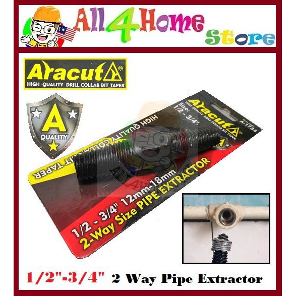 1/2 -3/4 (12mm-18mm) ARACUT 2-Way Pipe Extractor | Shopee Malaysia