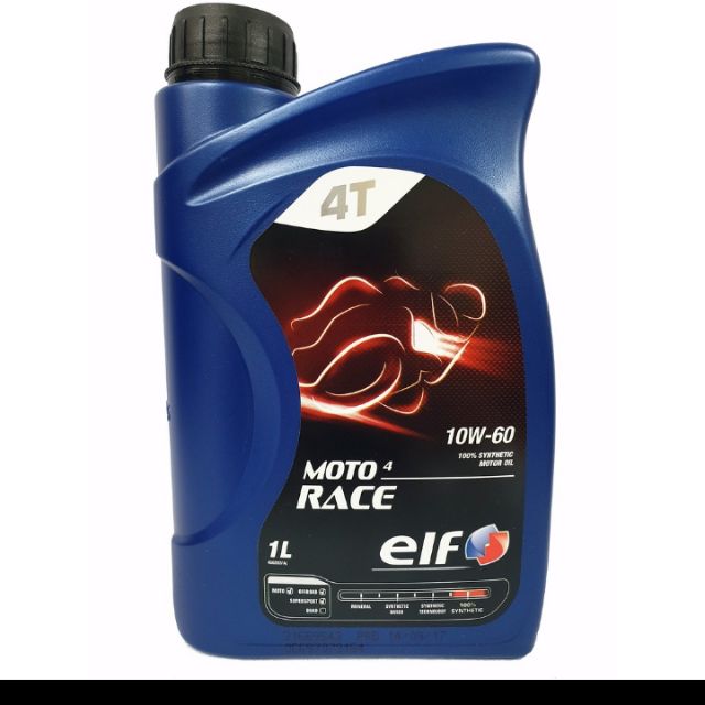 Elf Moto 4 Race 10w60 Fully Synthetic Lubricant Motorcycle Engine Oil ...