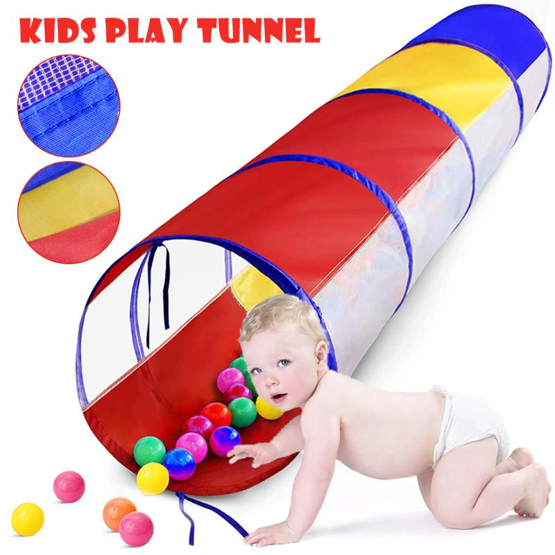 Portable Baby Toddler Folding Crawling Tunnel Tube Indoor Outdoor Play ...