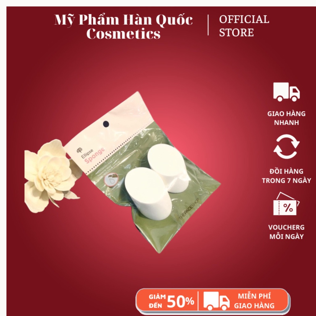 Ellipse The Face Shop FOUNDATION Sponges (2 pieces &4 pieces) | Shopee ...