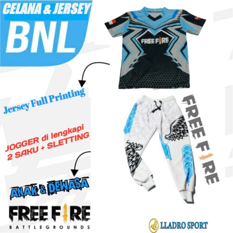 Free Fire Gaming Pants Set Gaming Jogger Pants I BNL Free Fire ff pants for children and adults ...