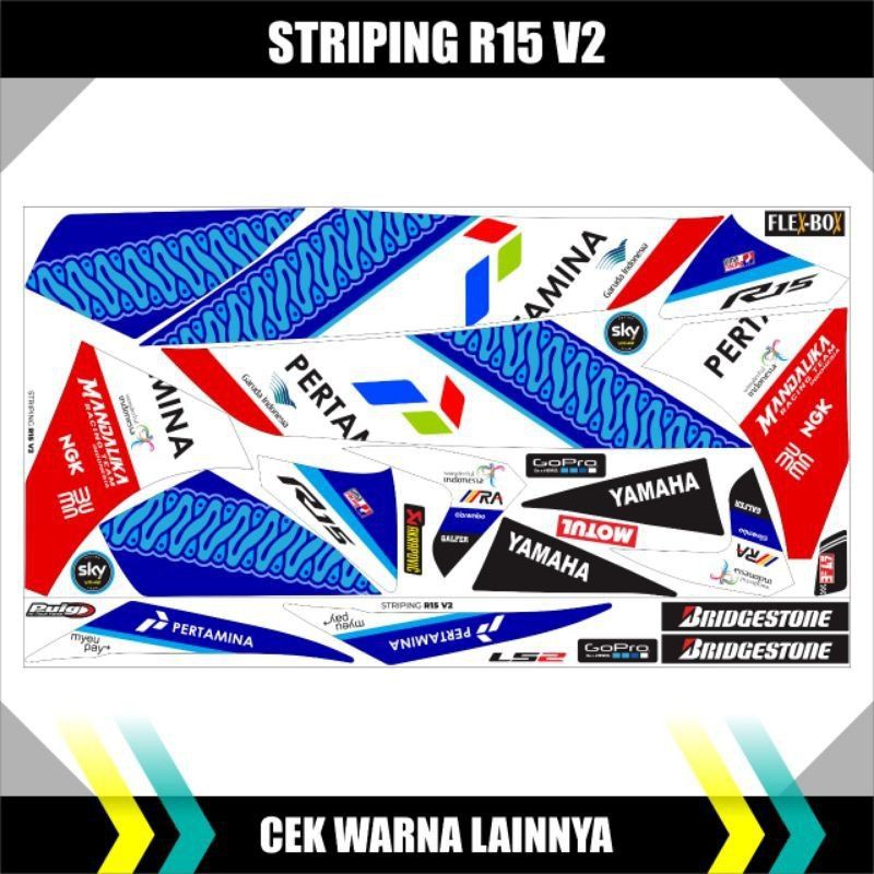 Striping R15 V1 V2 DECAL R15 Old STICKER YAMAHA R15 V1 R15 V2 ...