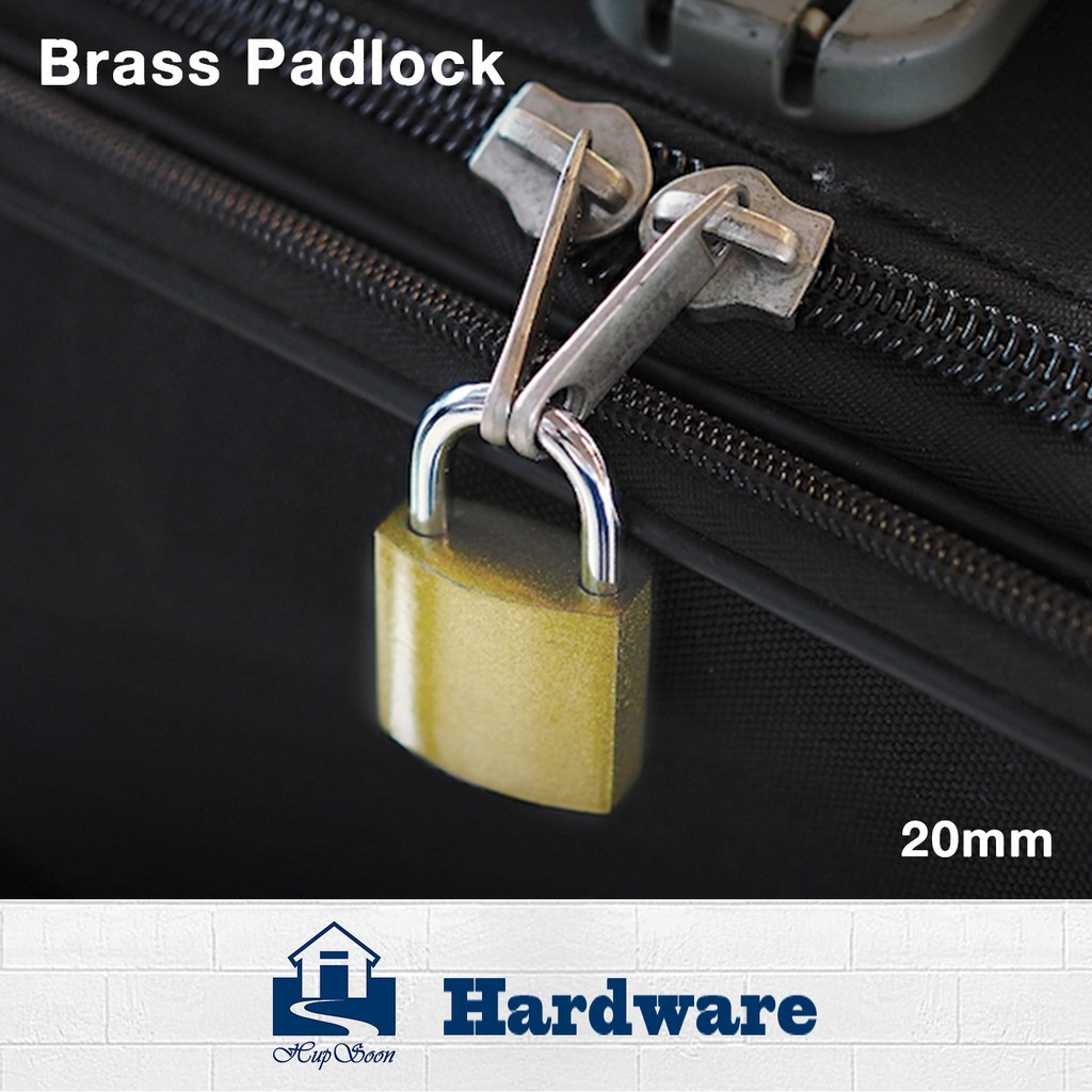 ☆STARCO Brass Padlock With 3 Keys Laggage Padlock Bag Lock 20mm ...