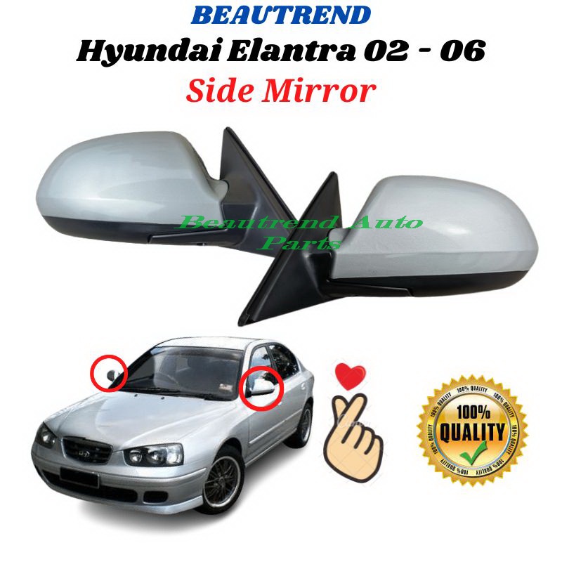 Hyundai Elantra Side Mirror Cermin Pandang Kereta Rear View Mirror Year 2002 2003 2004 2005 2006 ...