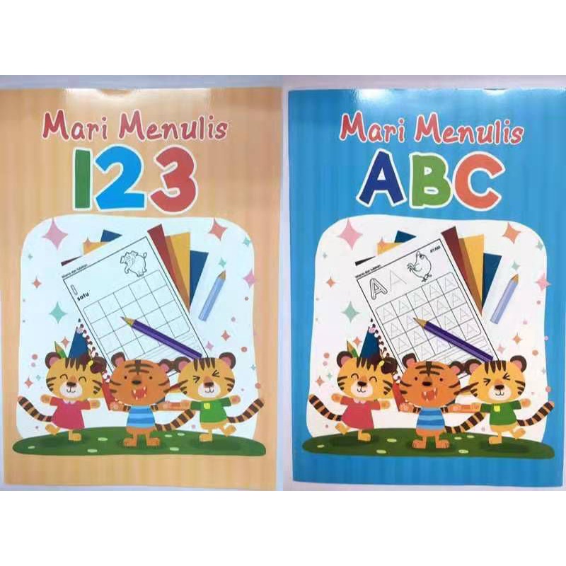 Mari Menulis 123 Book And ABC Book For Children ( Bahasa Melayu ...