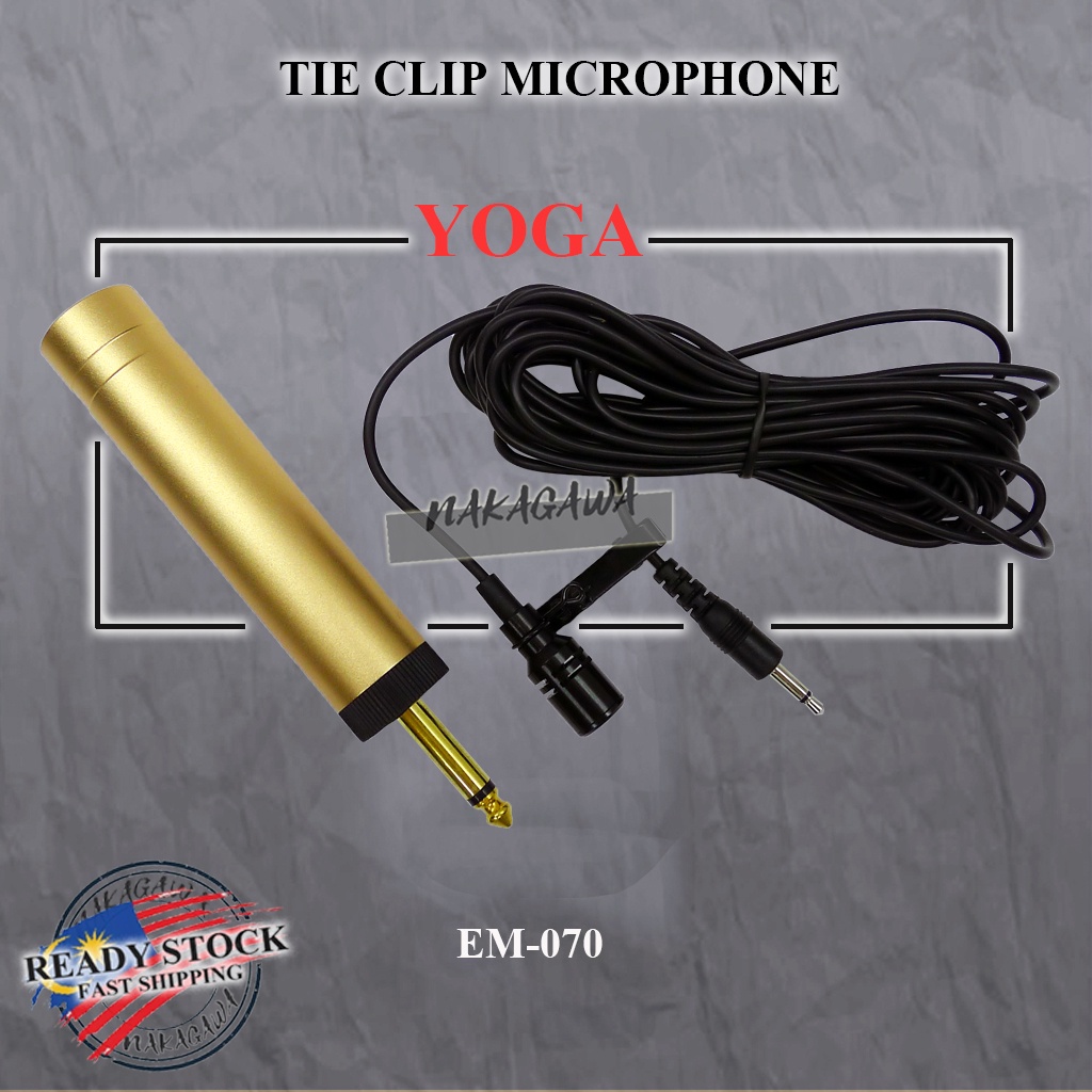 YOGA EM-070 MINI TIE CLIP MIC CONDENSER MICROPHONE EM-070 LAPEL ...