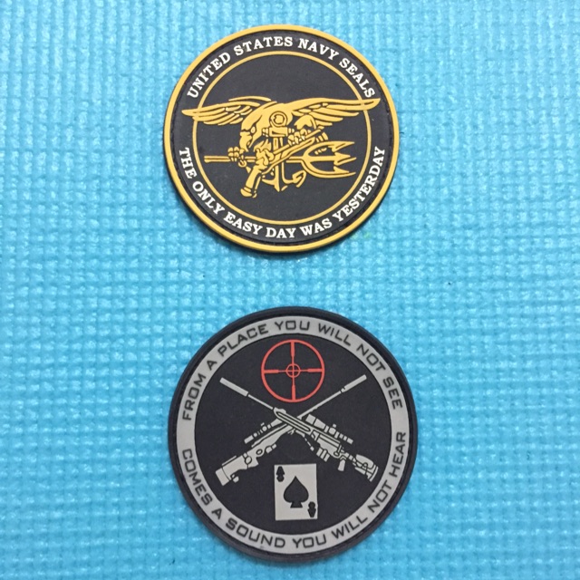 PVC Patches Navy Seals Sniper Complete Velcro Hook & Loop | Shopee Malaysia