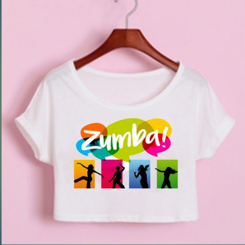 N2-t-shirt KROP TOP ZUMBA AND SPORTY AEROBICS | Shopee Malaysia