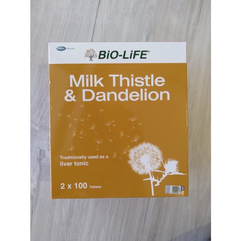 biolife milk thistle and dandelion (2x 100 tablets) | Shopee Malaysia
