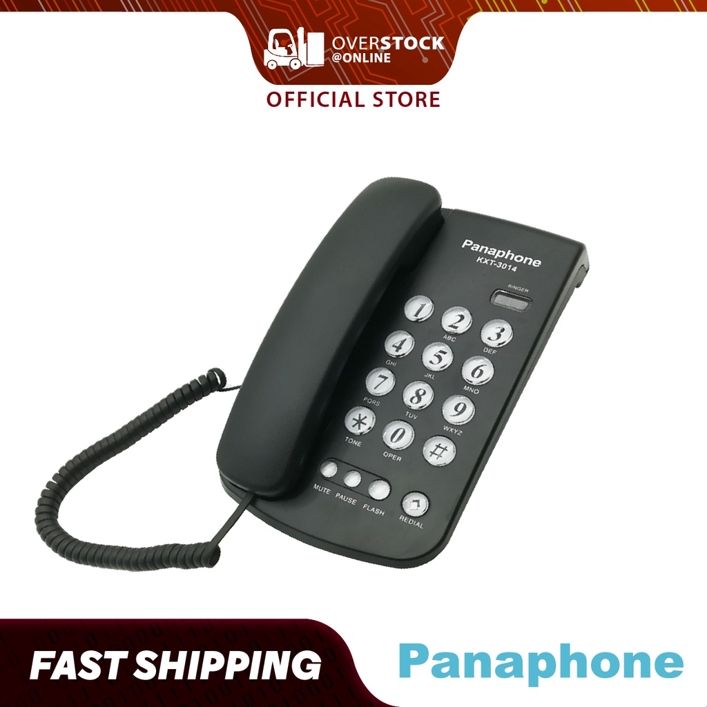 Pashaphone ACETEC KXT-3014 ATP100 Desktop Telephone with Big Button Office Home rumah Telefon ...