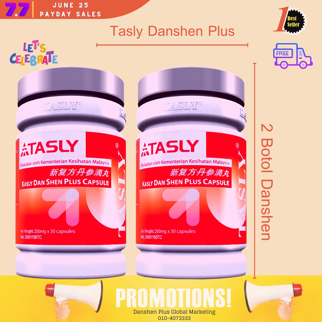 TASLY Danshen Plus x 2 Botol : 100% Original | Shopee Malaysia