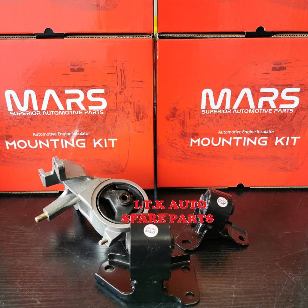 MARS ENGINE MOUNTING FULL SET THAILAND GENUINE FOR PERODUA KELISA 850 1.0 / KENARI 1.0 | Shopee ...