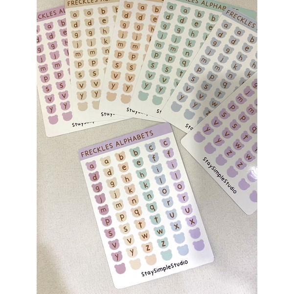 alphabet stickers | pastel alphabet stickers | aesthetic alphabet ...