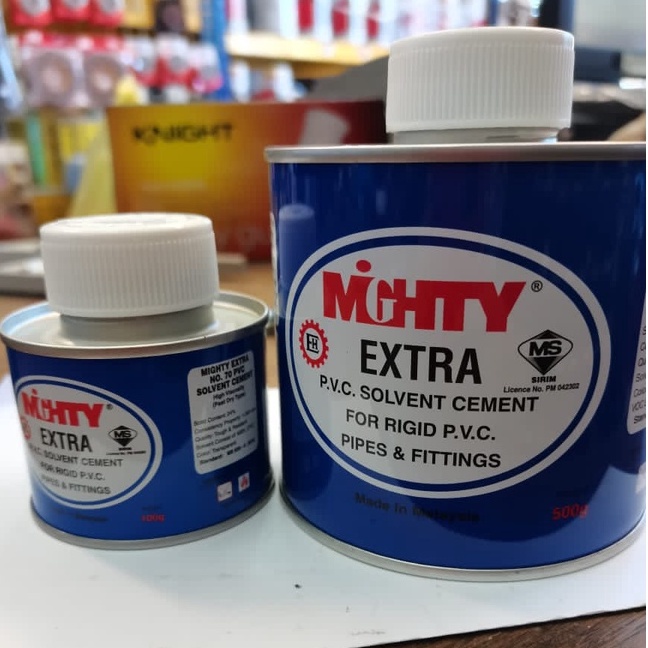 MIGHTY PVC GUM SOLVENT 100G / 500G (LOWEST PRICE) (READY STOCK ...